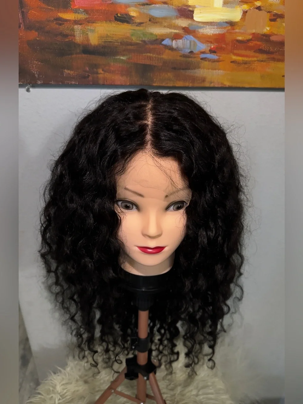 Hair | Human Hair Brazilian Jerry Curly 13x4 Lace Front Wig 20 Density ...